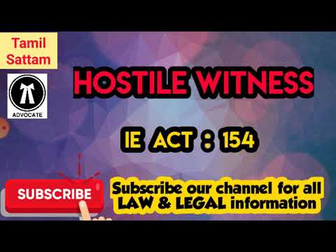 hostile witness section-154 of evidence act