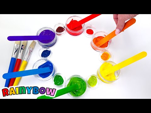 Mixing Colors with Paint for Kids