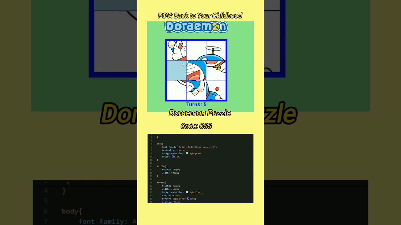 Build an Interactive Sliding Puzzle Game with HTML, CSS, and JavaScript! #coding #learnwebdev