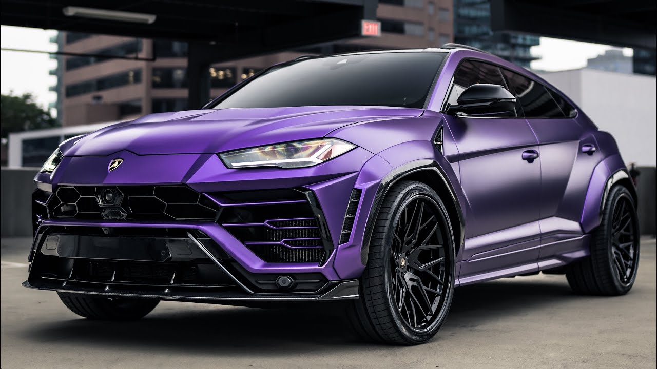 Widebody Lamborghini Urus Dressed in Satin Metallic Purple Looks Like a Moby Grape SUV ...