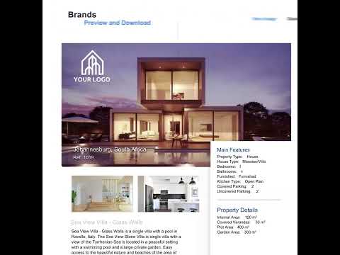 Create branded property brochures with Qobrix CRM in 30 sec