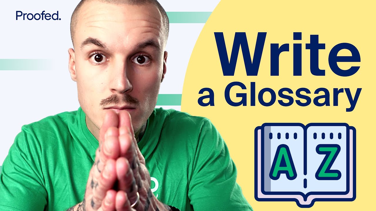 How to Write a Glossary for Tricky Terminology