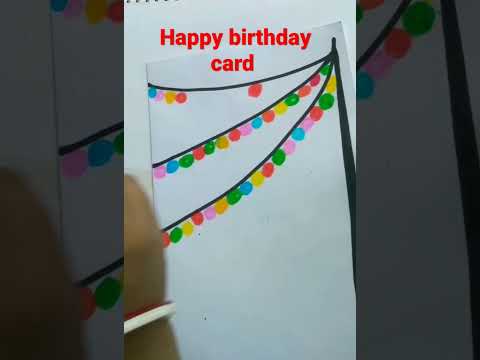 easy birthday card 🥳🎈✨️🎊#shorts #birthdaycard