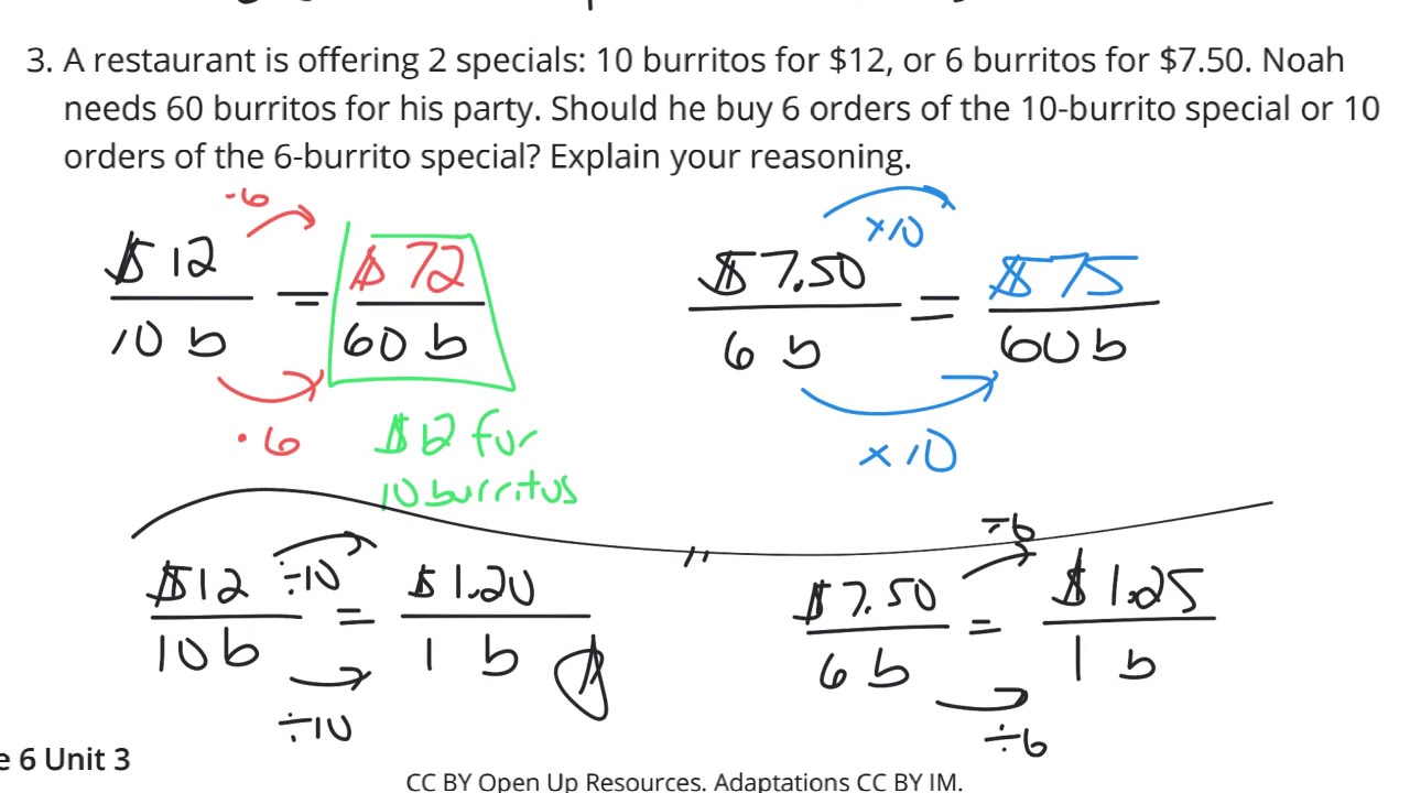 Grade 6, Unit 3, Lesson 7 Practice Problems