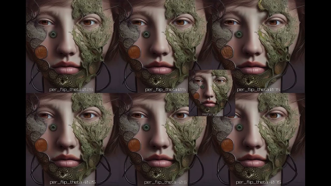 Deforum Animation - *perspective_flip_theta* comparison