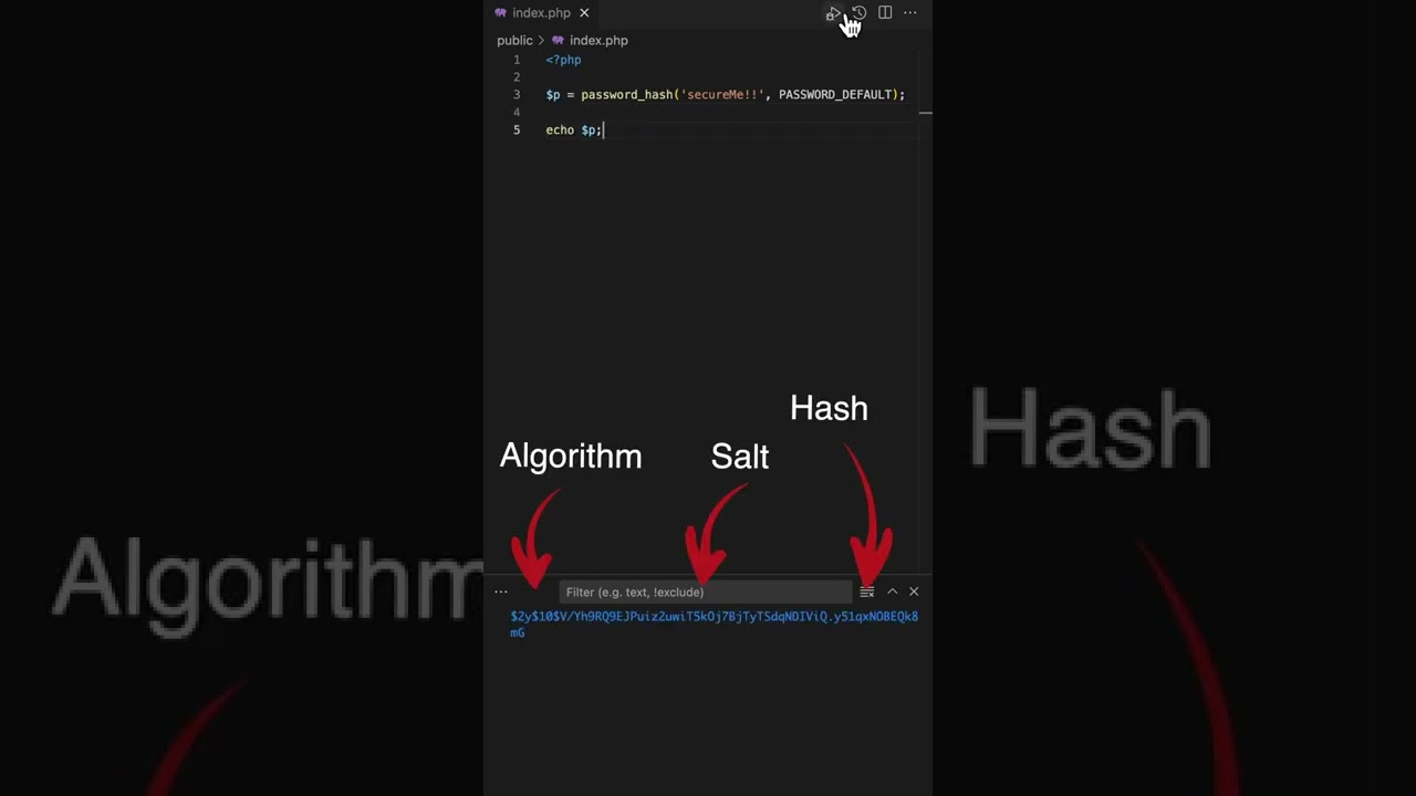 Create secure passwords in PHP