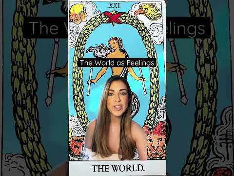 Tarot Cards as Feelings: The World #shorts #tarotcardmeaning #howdotheyfeel