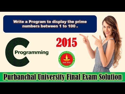 Write a program to display the prime number between 1 and 100 | C Programming