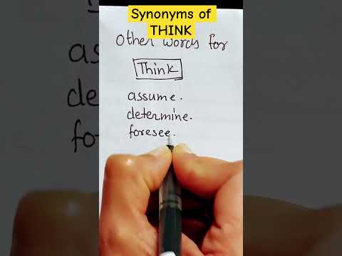 Synonym for think #oldstylelearning #english#everydayenglish #vocabularywords #vocabulary