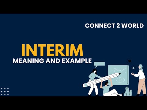 What Does interim Means || Meanings And Definitions With interim in ENGLISH