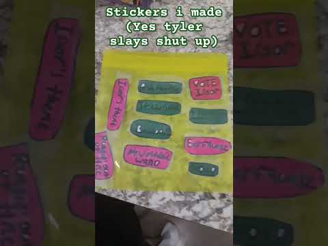 #tylerthecreator stickers of #chromakopia and #igor
