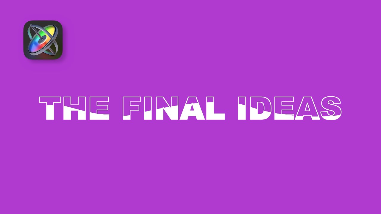 Liquid Text Effect   Apple Motion Tutorial | The Final Ideas