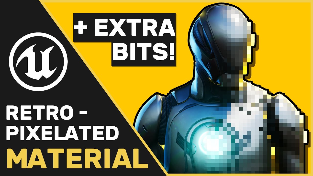 UE4 | UE5 Tutorial : Retro Pixelated Post Process Material