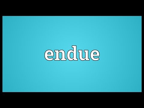 Endue Meaning