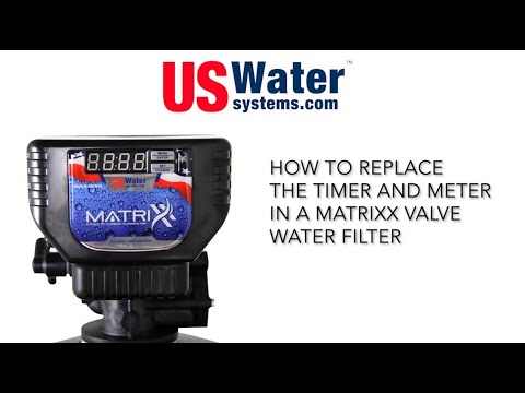 How to Replace a Meter and Timer for a Water Filter Valve