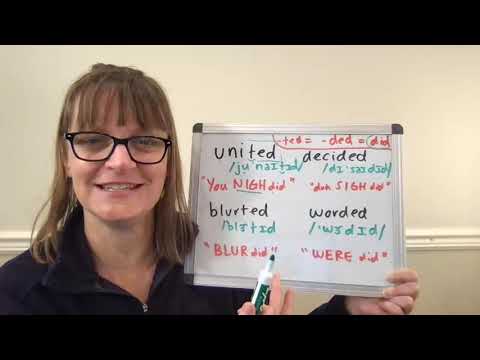 Free American Accent: How to Pronounce United, Decided, Blurted and Worded: words with -ted and -ded