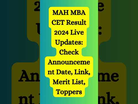 MBA CET Result 2024 Kaise Check Kare !! How to Check MBA CET Result 2024 !! MBA CET Score Card 2024
