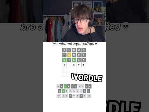 almost CRIED over five letters😭 #wordle #viralshort #gamingclips #funnyclips