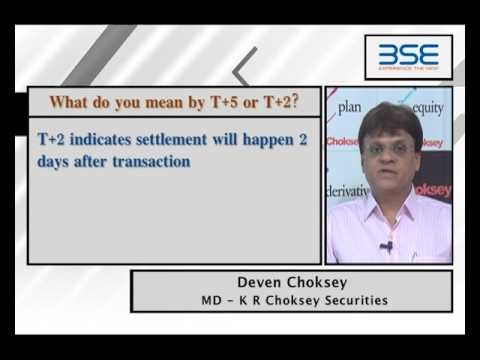 Know- What do you mean by "T+5" or "T+2" (English)