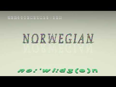 norwegian - pronunciation in British English (three voices / accents)