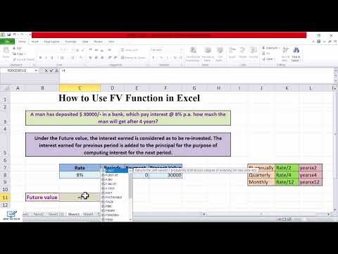 How to Use FV Function in Excel