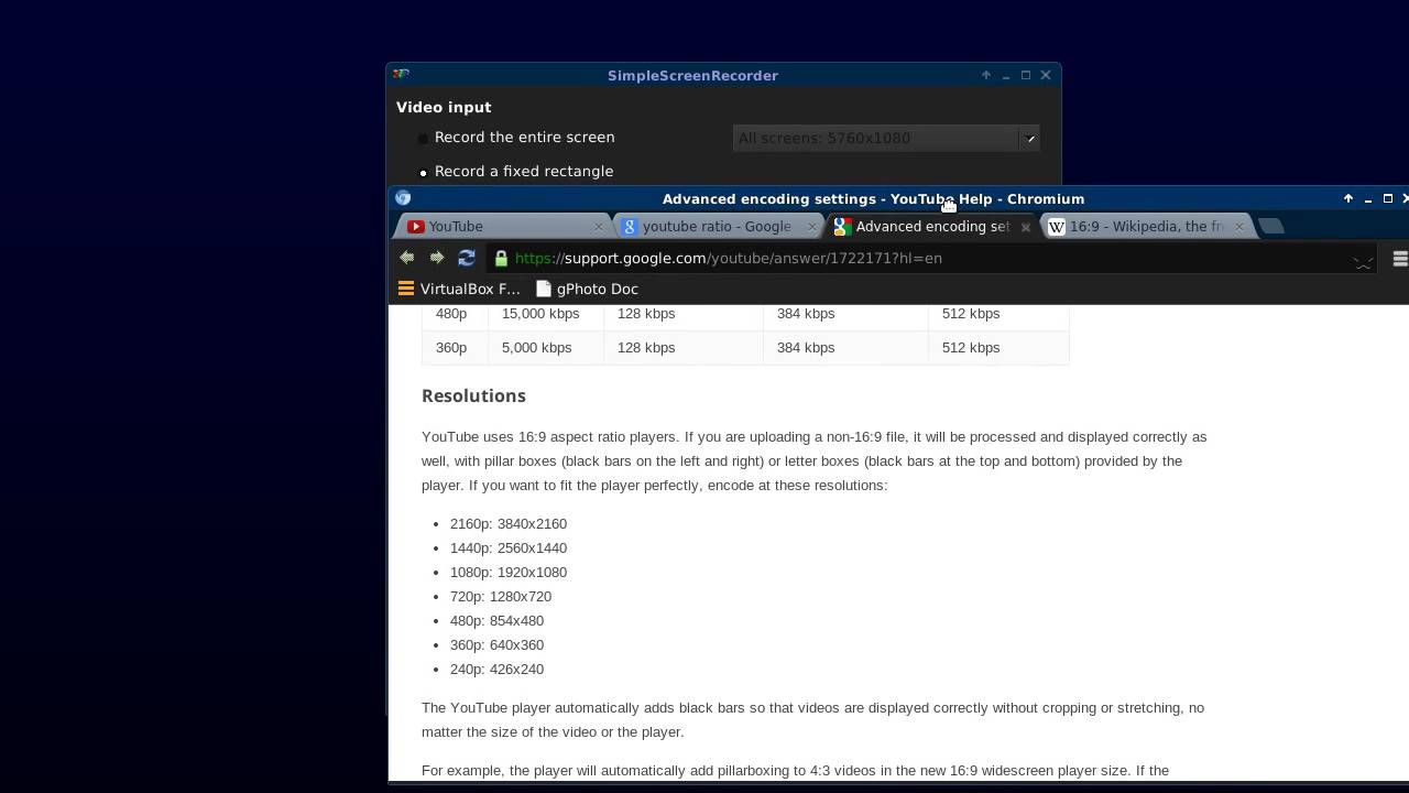 Linux Tutorial Videos with SimpleScreenRecorder