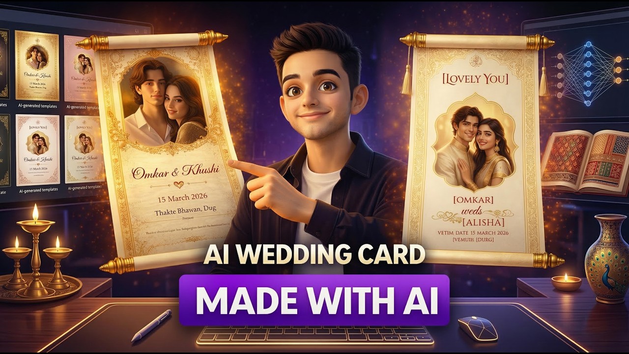 Create Wedding Invitation Cards with AI (Just Add Photo & Details) | (Step-by-Step Guide) Tutorial