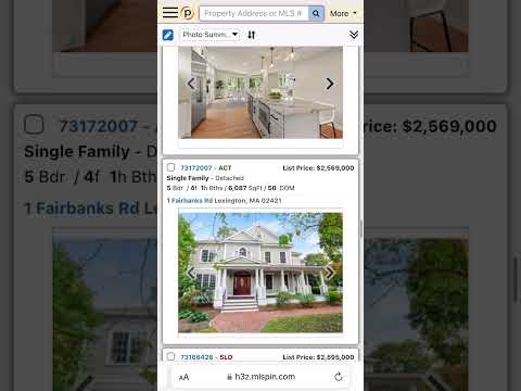 How much is Lexington MA Real Estate?