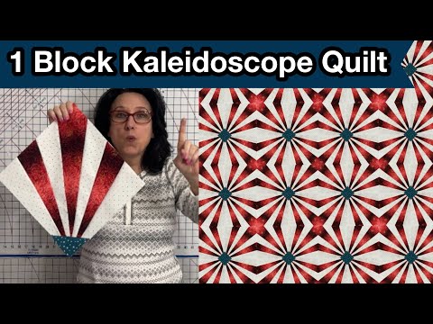 💥 KALEIDOSCOPE Quilt Block Tutorial || Controlled Stitch & Flip