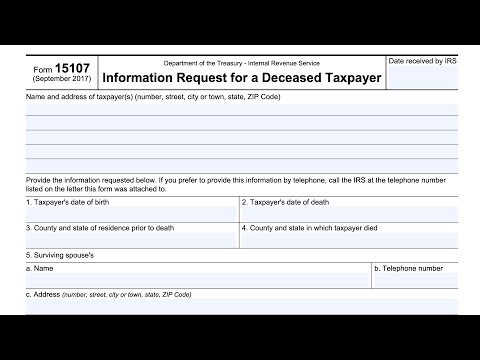 IRS Form 15107 walkthrough ARCHIVED COPY - READ COMMENTS ONLY