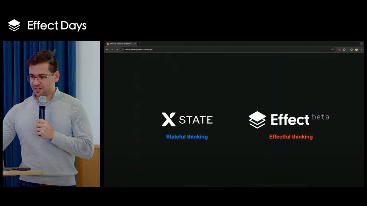 Effective state machines for complex logic by David Khourshid (Effect Days 2024)