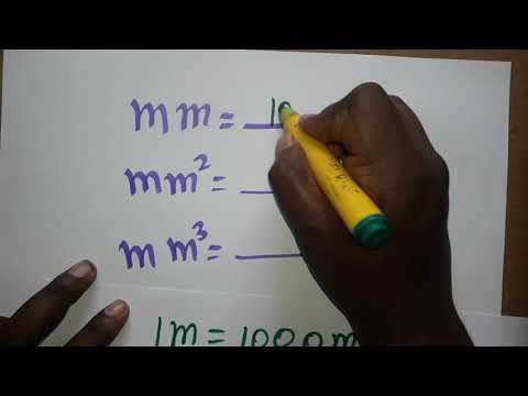 mm to m, mm2 to m2, mm3 to m3