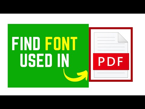 How to Find a Font or Fonts Used in a PDF File Using Adobe Acrobat Pro DC