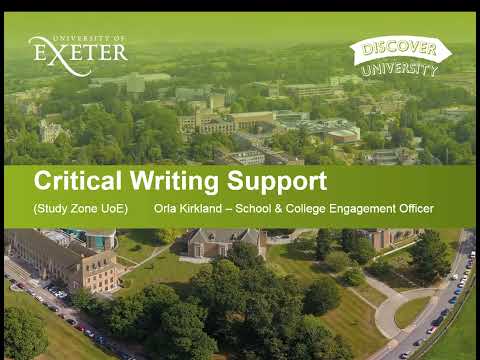 Discover University - Critical Writing in Essays - 2022