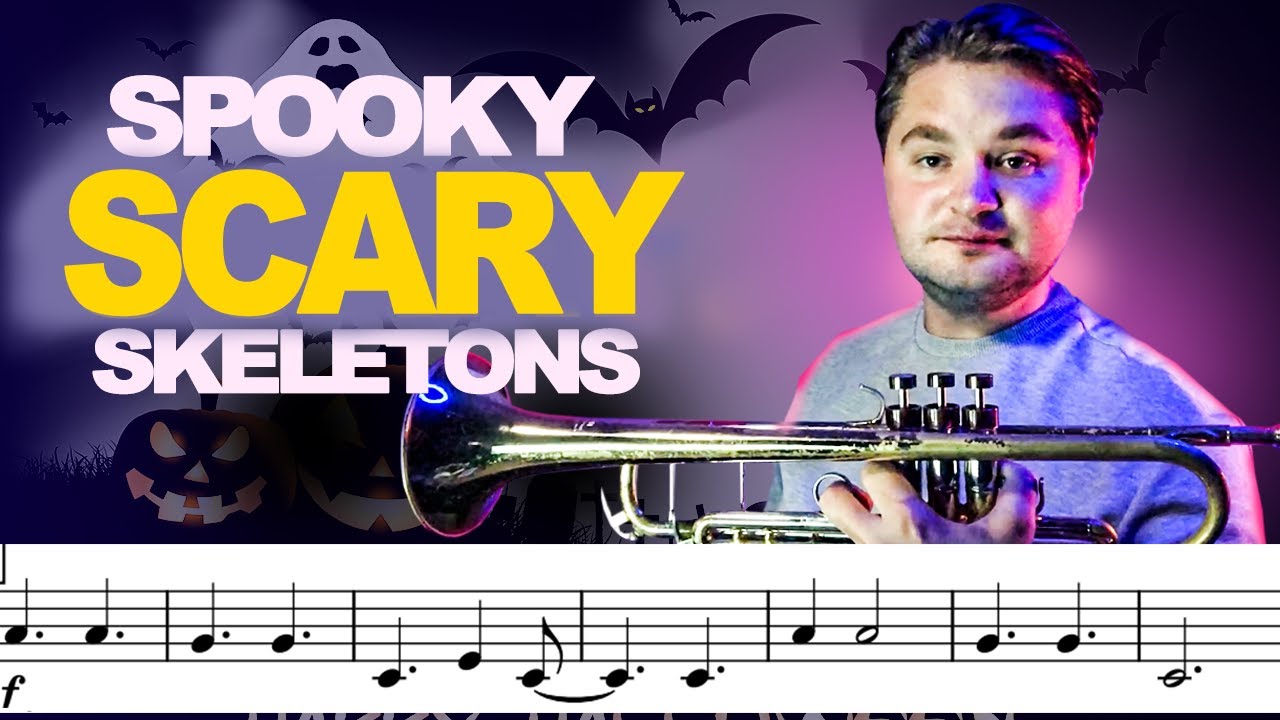 Spooky Scary Skeletons  | Trumpet Covers (with Sheet Music)