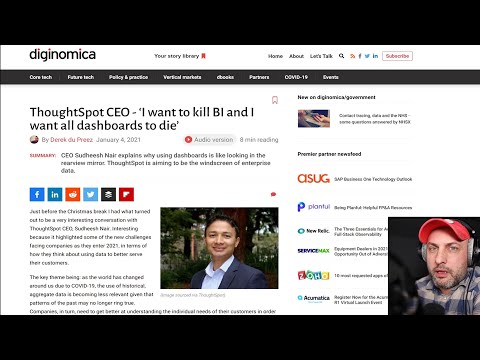 THIS IS CRAZY! ThoughtSpot CEO wants to kill BI and for all dashboards to die...