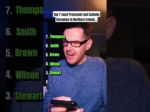 Did anyone's surnames make the most Protestant or Catholic lists? #ireland #northernireland #surname