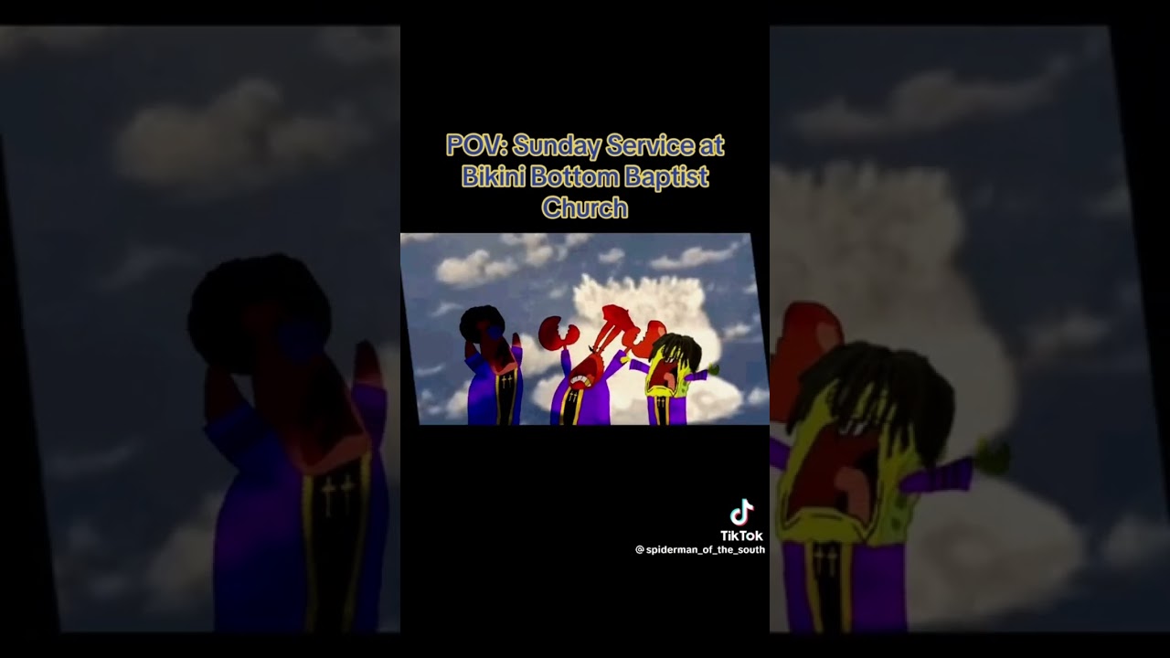 BIKINI BOTTOM BAPTIST CHURCH 🤣🤣#funny #shorts #spongebob #bikini #gospel