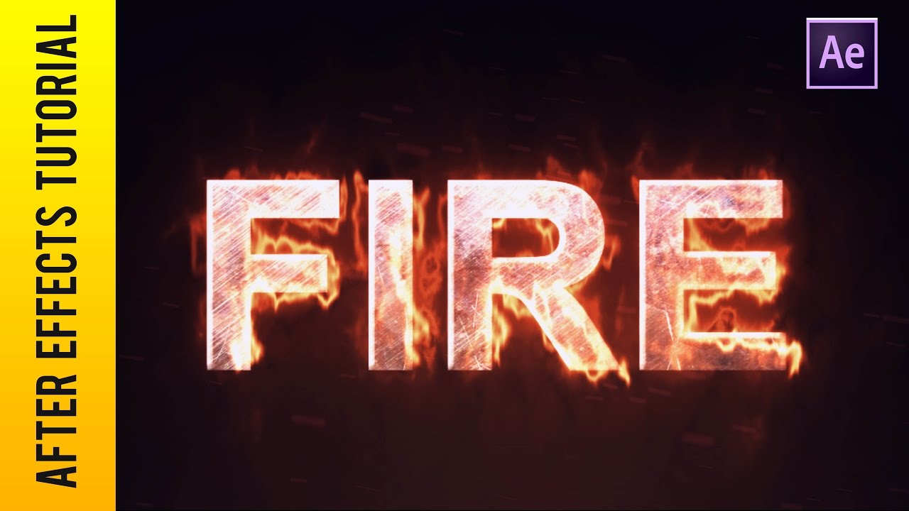 FIRE TEXT AFTER EFFECTS TUTORIALS | USING SABER PLUGIN EASY WAY | DESIGN WITH PRASHANT