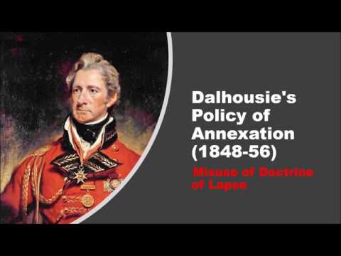 Doctrine of Lapse || lord Dalhousie Policy of Annexation