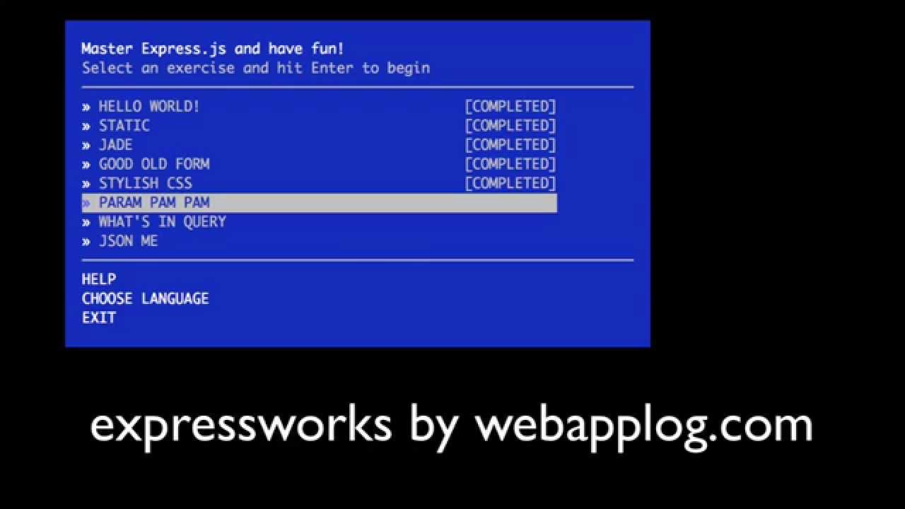 ExpressWorks: 6. URL Parameters  [Solution]