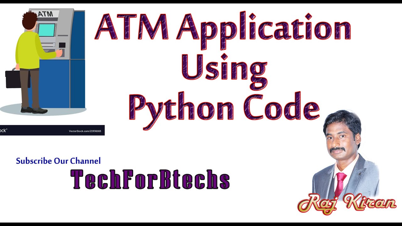 ATM Application using python coding