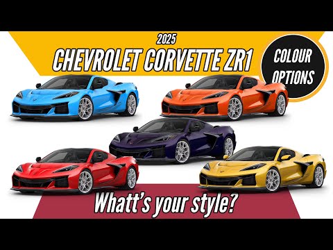 2025 Chevrolet Corvette ZR1 - All Colors - Images | AUTOBICS