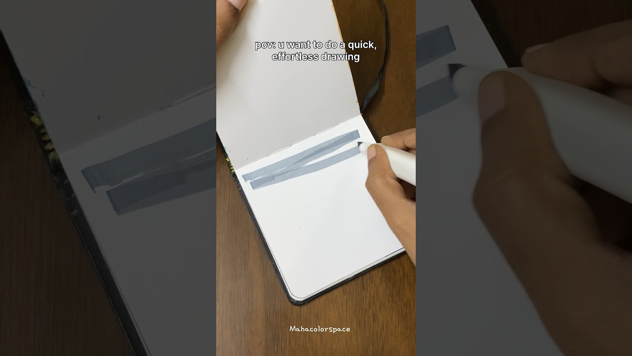 pov: u want to do a quick, effortless drawing #shorts #satisfying #artshorts
