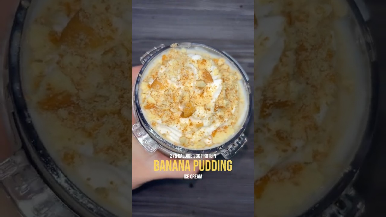 Banana Pudding Protein Ice Cream 😋🍦