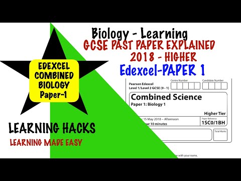 How to improve grades-Biology 2022? Edexcel GCSE Combined Science(9-1)Paper 1 Higher -2018 explained
