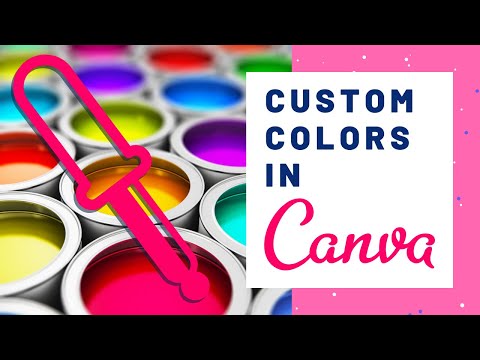 How to Match Colors in #Canva - Eyedropper