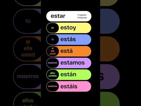 Estar - to be / language study communication in everyday / #Shorts #learning #study
