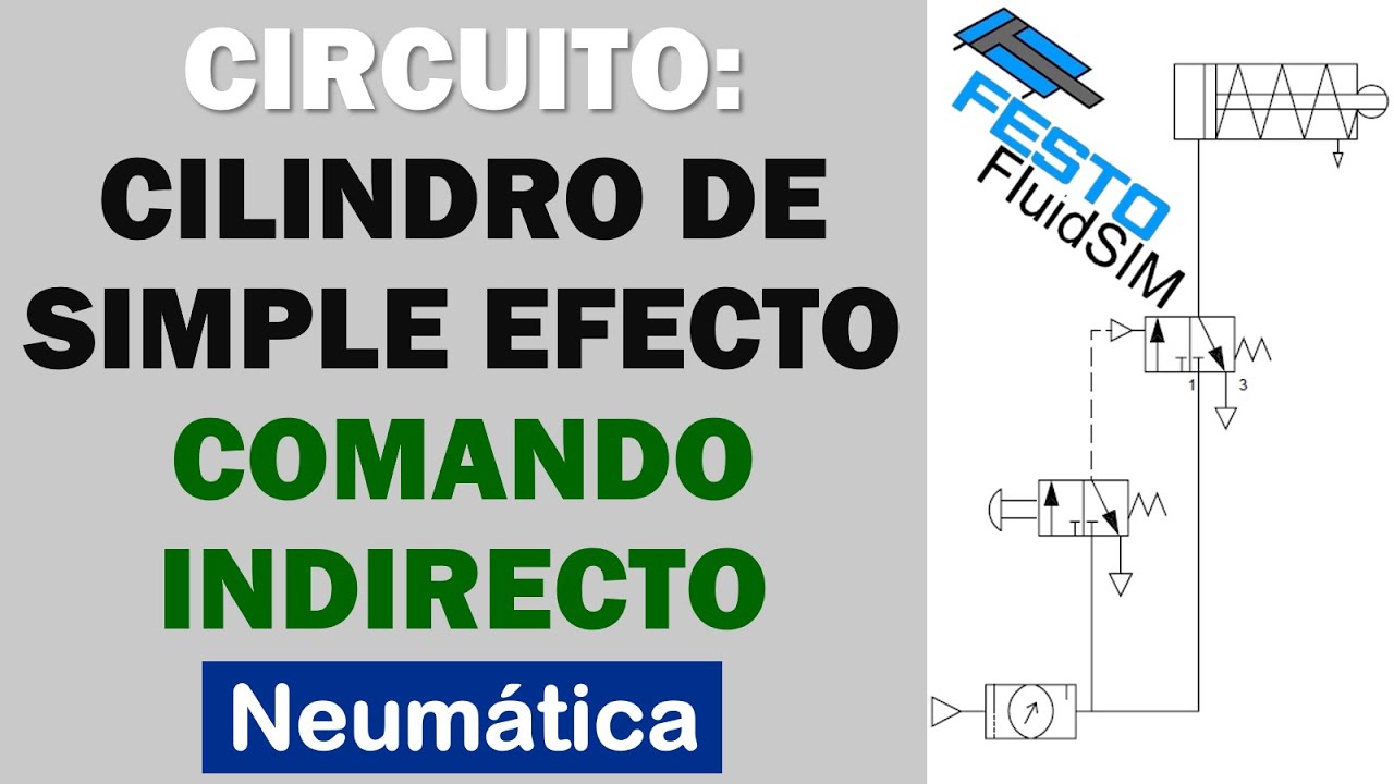 Cilindro de Simple Efecto con Comando Indirecto