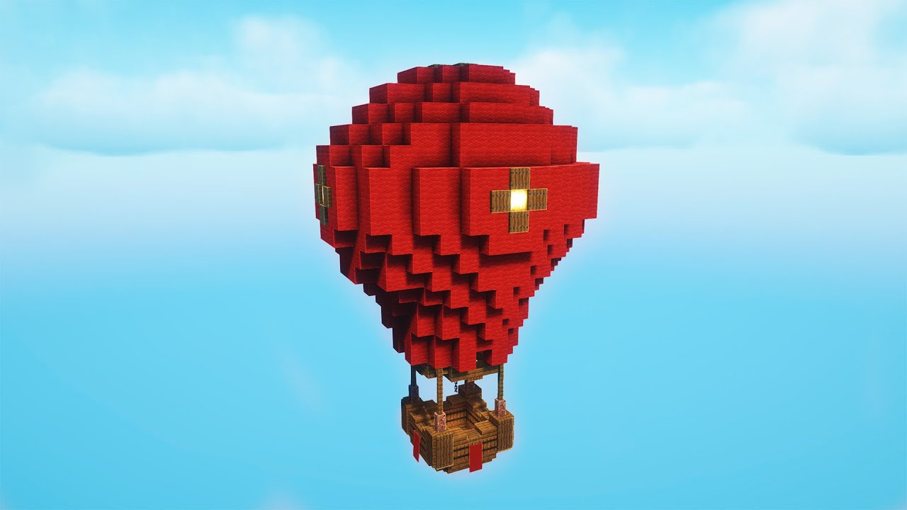 How to Build a Hot Air Balloon in Minecraft 1.21 - Minecraft Hot Air ...